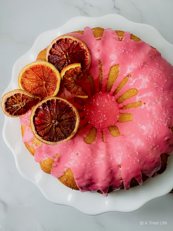 Pretty in Pink Blood Orange Cake | a treat life